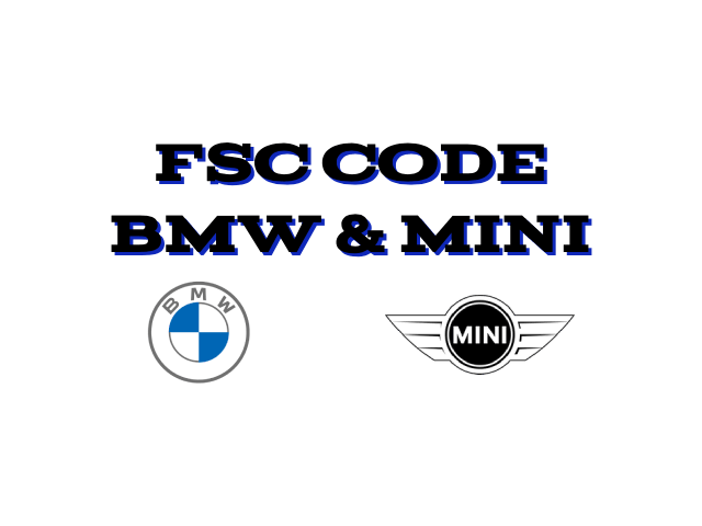 FSC CODE BMW /MINI